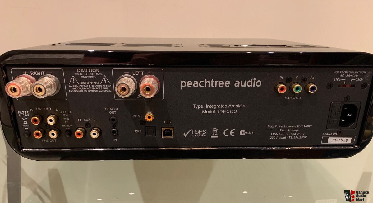 Peachtree iDecco amplifier with tube stage for added warmth! Photo ...