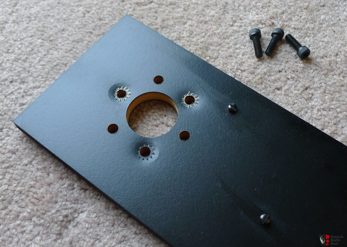 Linn Sondek sub-platter, bearing, sub-chassis and arm board from a ...