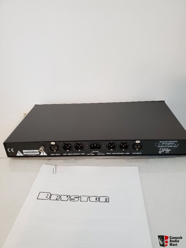Bryston 10 B -LR Active Electronic Crossover set for 300 hz Stereo mode ...