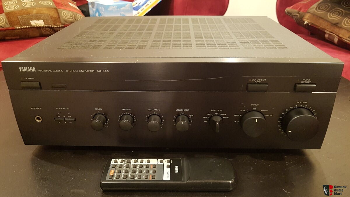 Yamaha AX-490 integrated stereo amplifier with remote Photo #2745099 ...