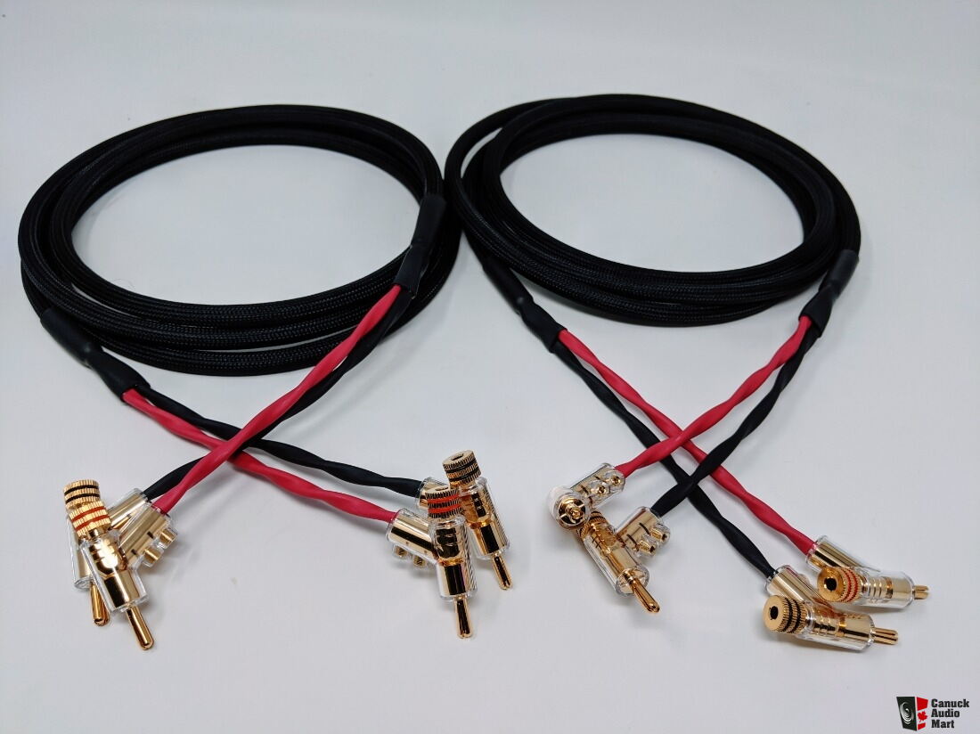 Canare 4S8 Star-Quad Cables - Locking Bananas - Crimped copper sleeves ...