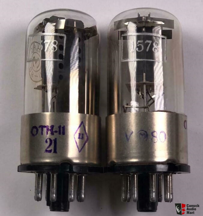 NOS MELZ 1578 6SN7 (6N8S/6H8S) Metal Base - Matched Pair! For Sale ...