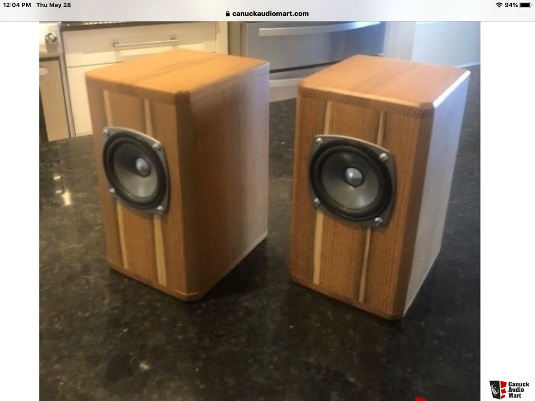 bespoke built solid wood mini monitor speakers with enabled Fostex ...