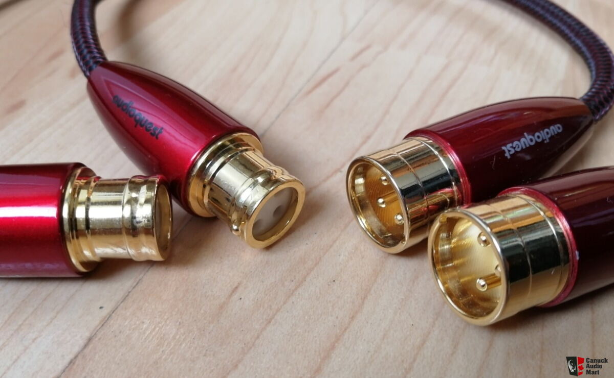 Audioquest Red River XLR interconnect cables ( 0.5m pair ) Photo ...