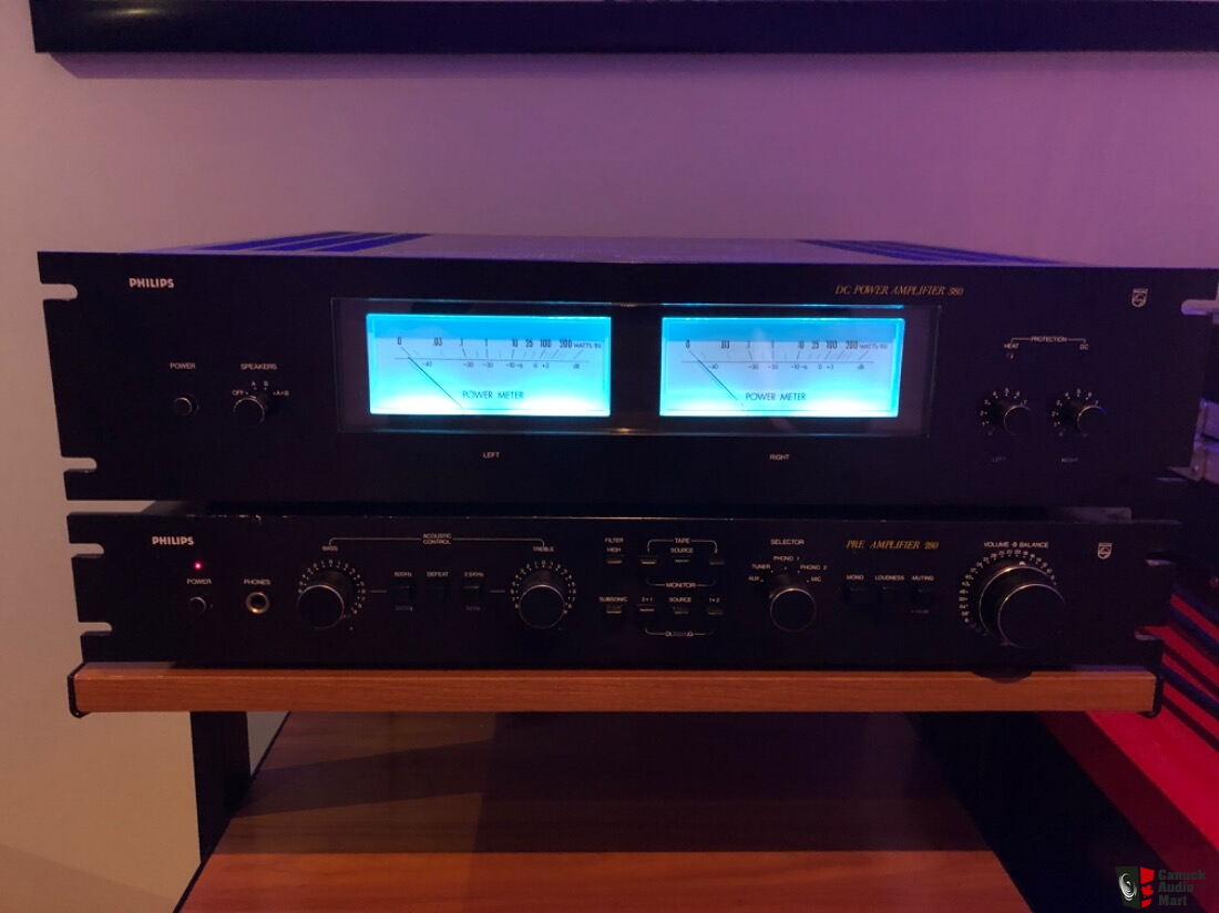 Rare Philips AH 380 amplifier/AH 280 pre Black Tulip Photo #2760827 ...