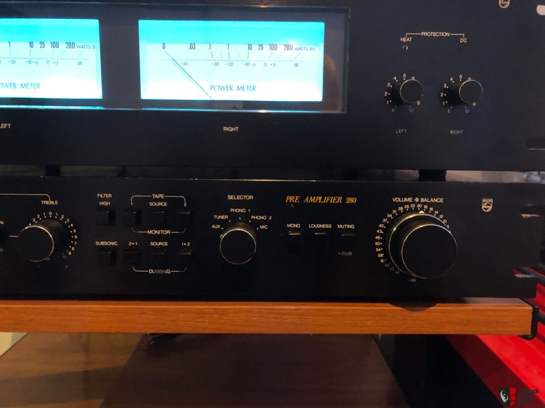 Rare Philips AH 380 amplifier/AH 280 pre Black Tulip Photo #2760827 ...