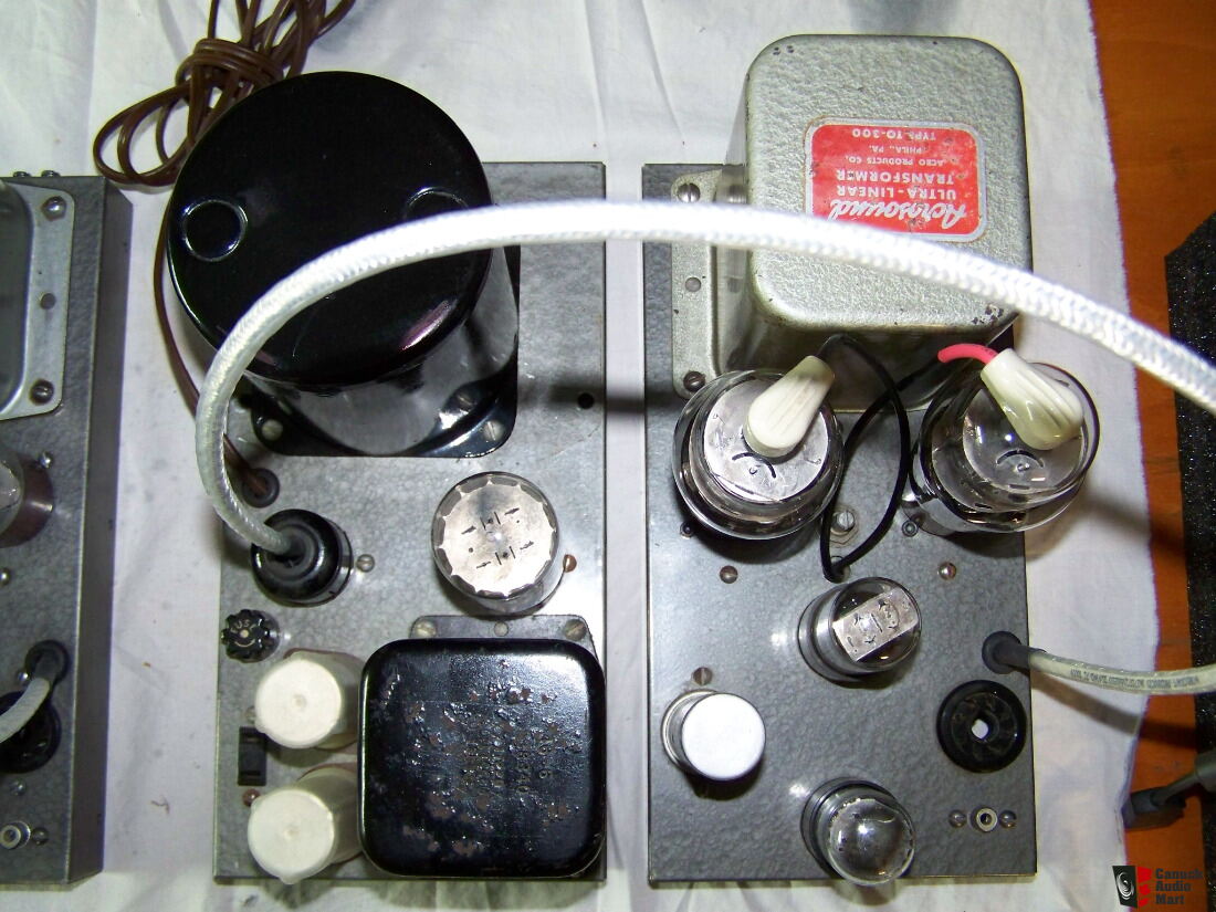 Pair Heathkit W3M tube amplifiers TO-300 Acrosound UTC power ...