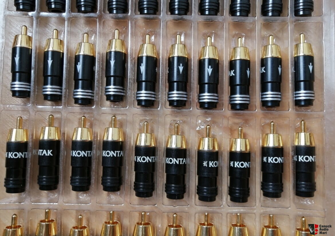 rare premium quality KONTAK AUDIO RCA plugs ( only 10 sets ) Photo ...