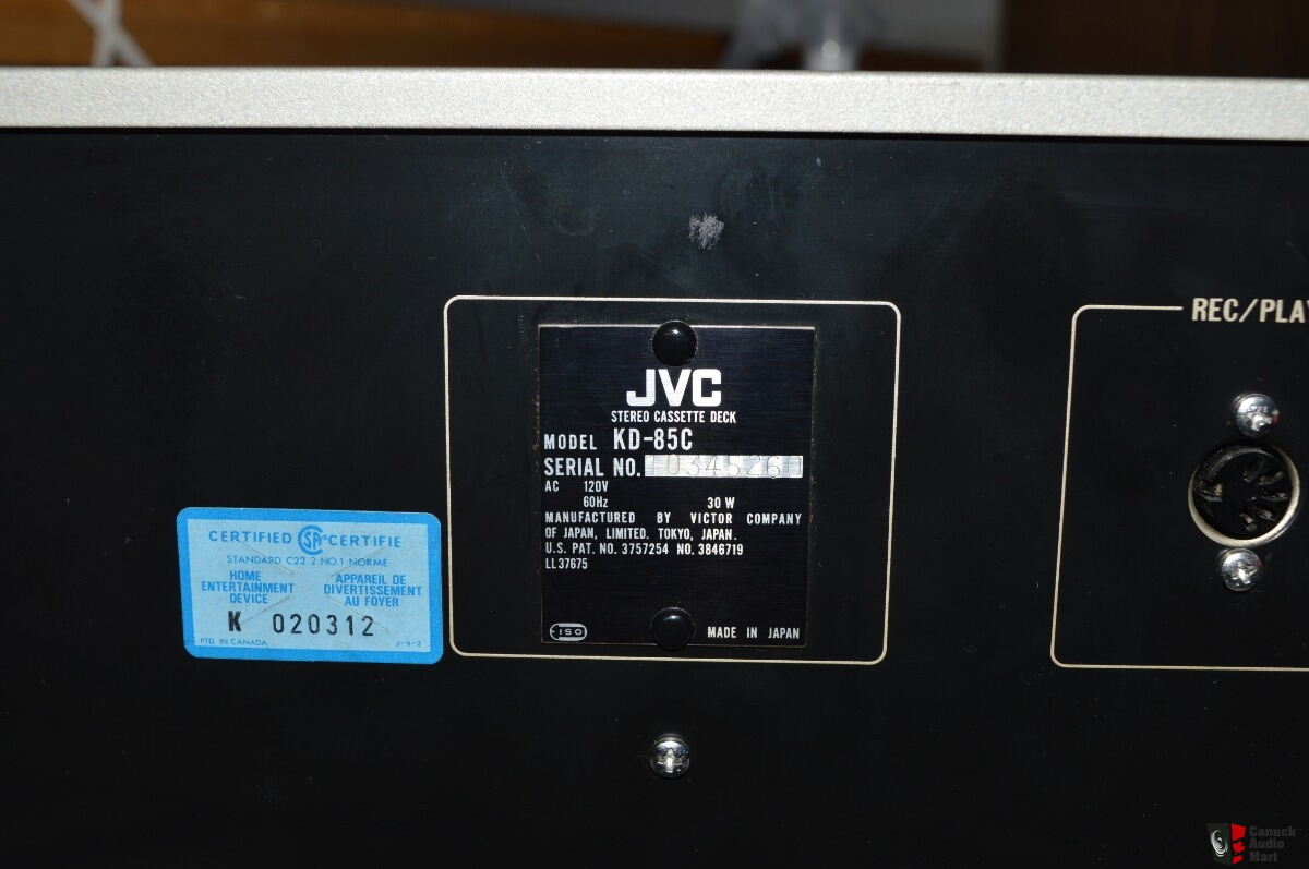 RARE Vintage JVC KD-85 Stereo Cassette Tape Deck EQ TRADE Photo ...