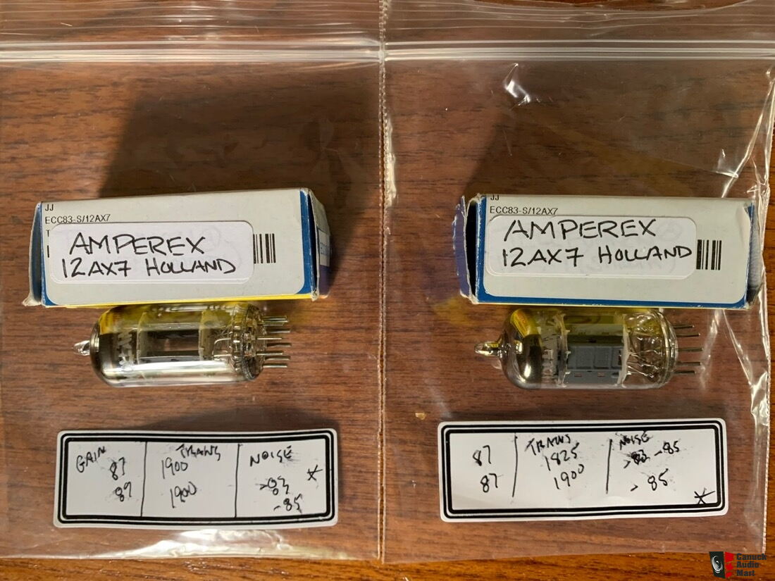 Amperex 12AX7 Tubes Pair For Sale - Canuck Audio Mart