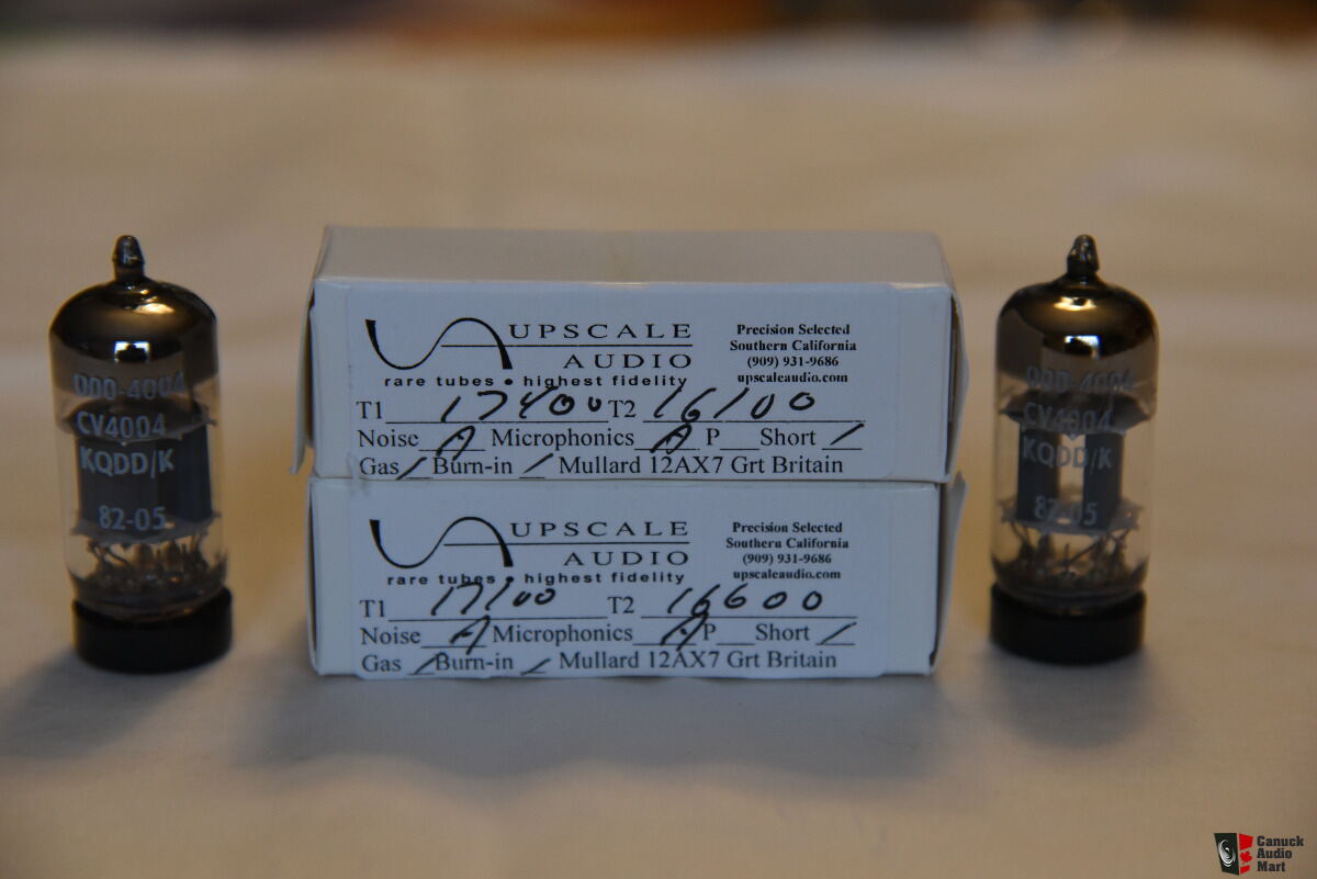 NOS Mullard CV4004/12AX7 closely matched pair For Sale - Canuck Audio Mart