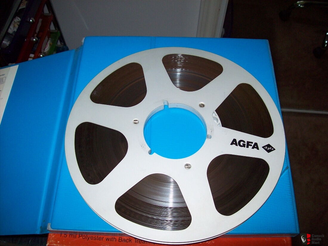 BASF, AGFA, SCOTCH, MEMOREX 10.5 inch Aluminum Reels with audio tape ...