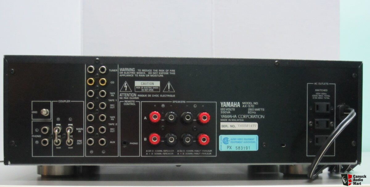 Yamaha AX-570 Natural Sound stereo amplifier with remote control Photo ...