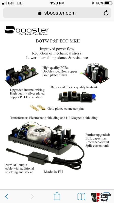 Sbooster's BOTW P&P ECO MKII 12-14V upgrade power supply For Sale ...