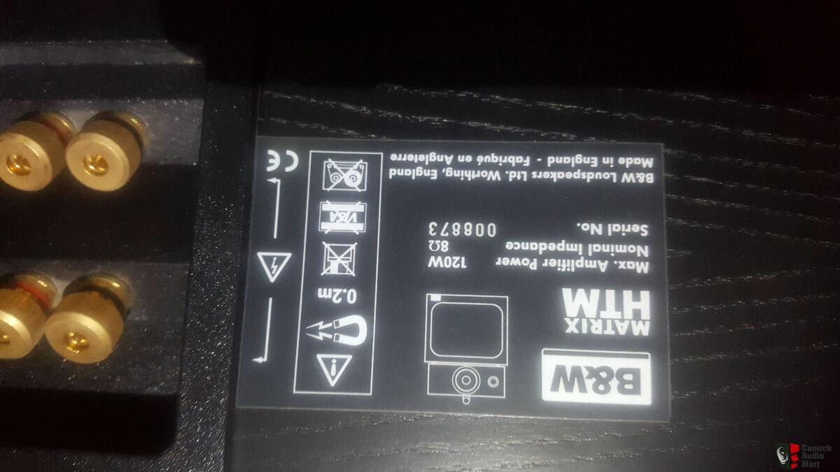 B&W Matrix HTM Center Channel Speaker For Sale - Canuck Audio Mart
