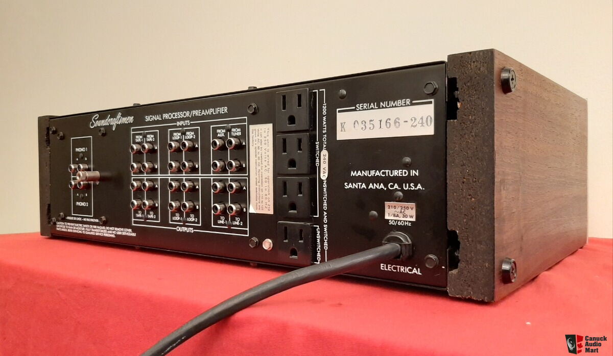 Serviced-SOUNDCRAFTSMEN SP4001 SP-4001 Preamplifier Equalizer in Box-NM ...