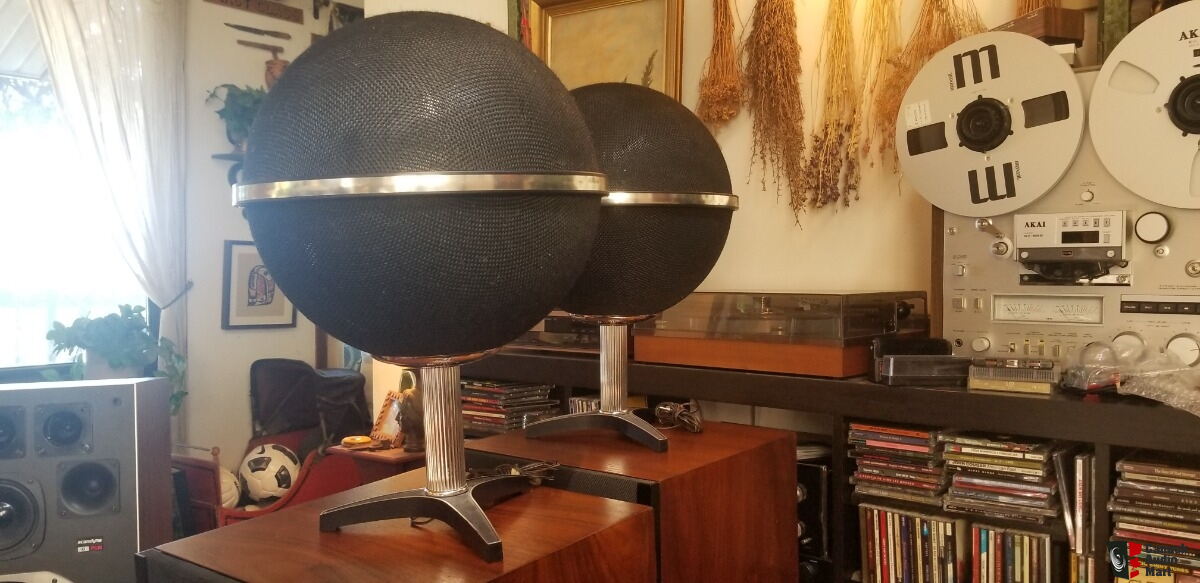 Spherical 1970's Omnidirectional Speakers For Sale - Canuck Audio Mart