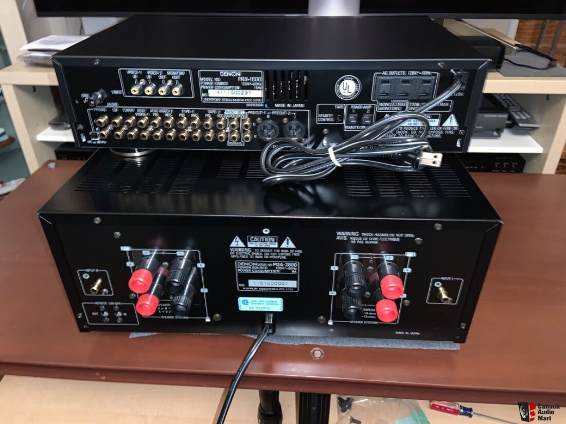 Denon Audio System PRA-1500, POA-2800, DCD-1500II, TU-460 & DR-M30HX ...