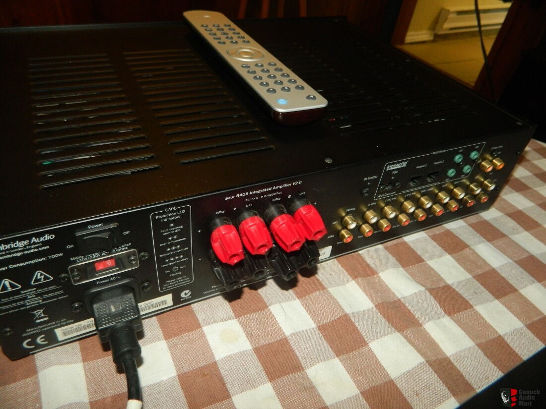 Cambridge Audio Azur 640A V2 Stereo Integrated Amplifier In Black ...