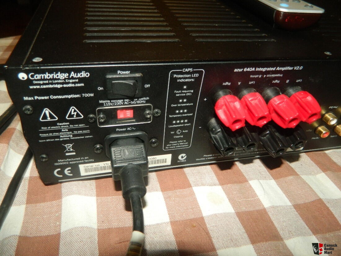 Cambridge Audio Azur 640A V2 Stereo Integrated Amplifier In Black ...