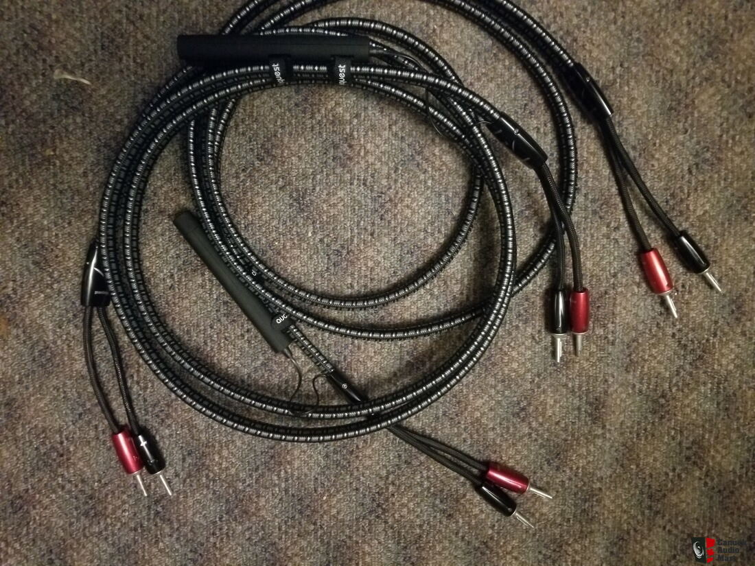 Audioquest K2 2.5m Speaker Cables with 500 Series Banana Plugs at both ...