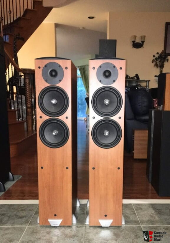 Great Sounding Jamo Towers in Attractive Cherry Finish E855 Photo ...