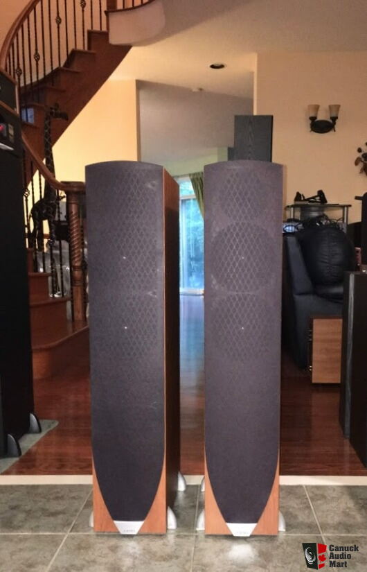 Great Sounding Jamo Towers in Attractive Cherry Finish E855 Photo ...