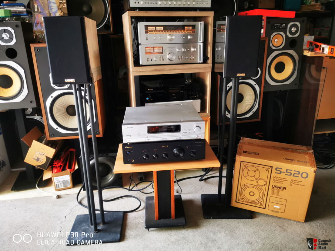 Usher S-520 Mini-Monitors Audiophile High-Gloss Speakers, Like New ...