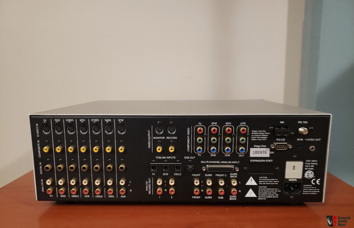 Aragon Stage One Preamplifier/Processor/Tuner Photo #2846286 - Canuck ...