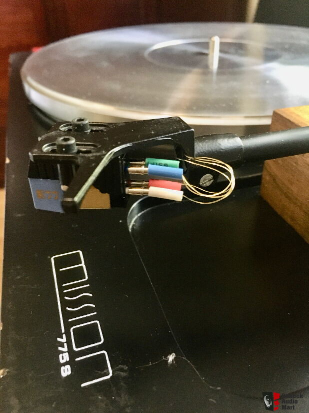 Thorens TP-16 mk-iv tonearm - rewired with silver wire, 5-pin DIN plug ...