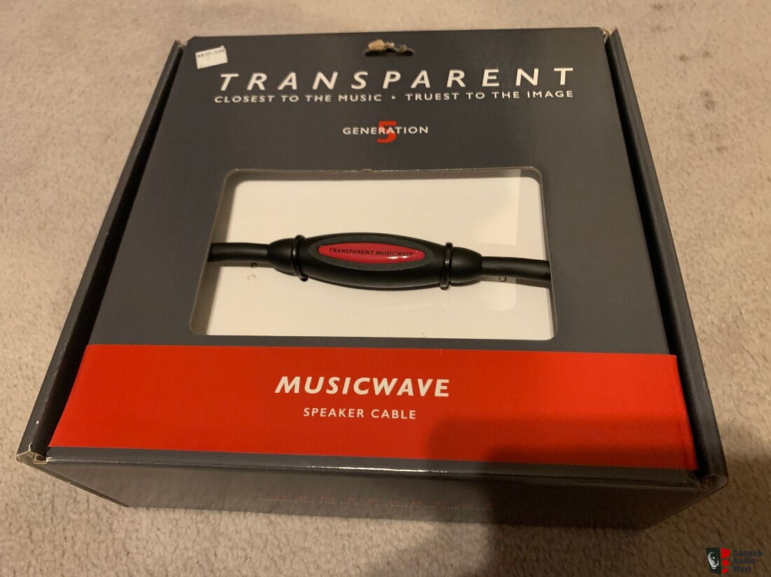 Transparent Cable MusicWave Gen5 - 15ft/Pr Speaker Cables -Current ...