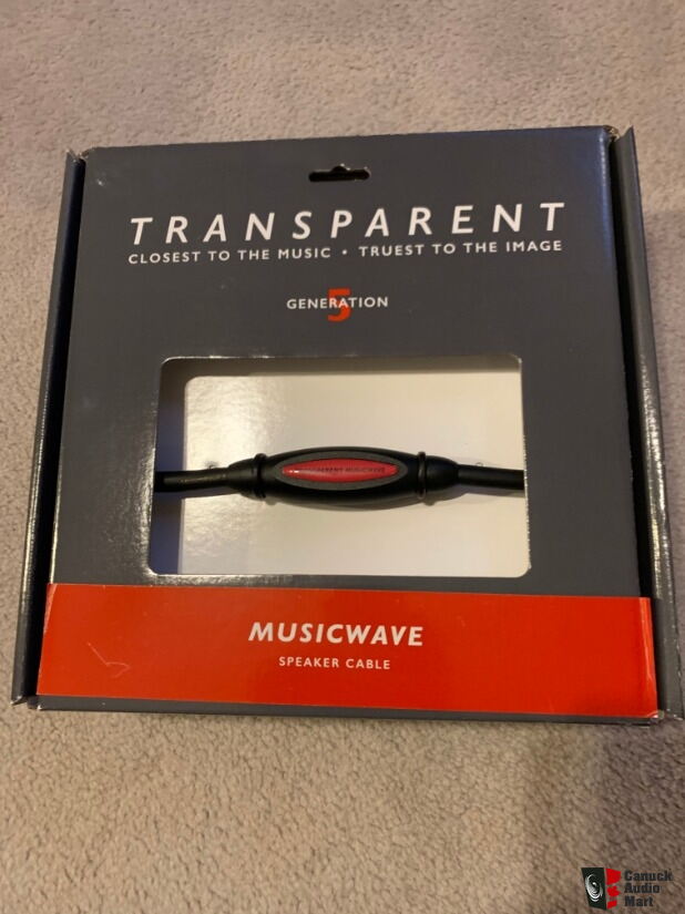 Transparent Cable MusicWave Gen5 - 8ft/Pr Speaker Cables - Current ...