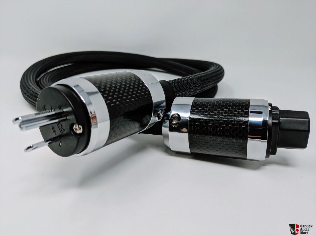 10AWG Power cord w/ Carbon Fiber plugs - All copper design for min ...