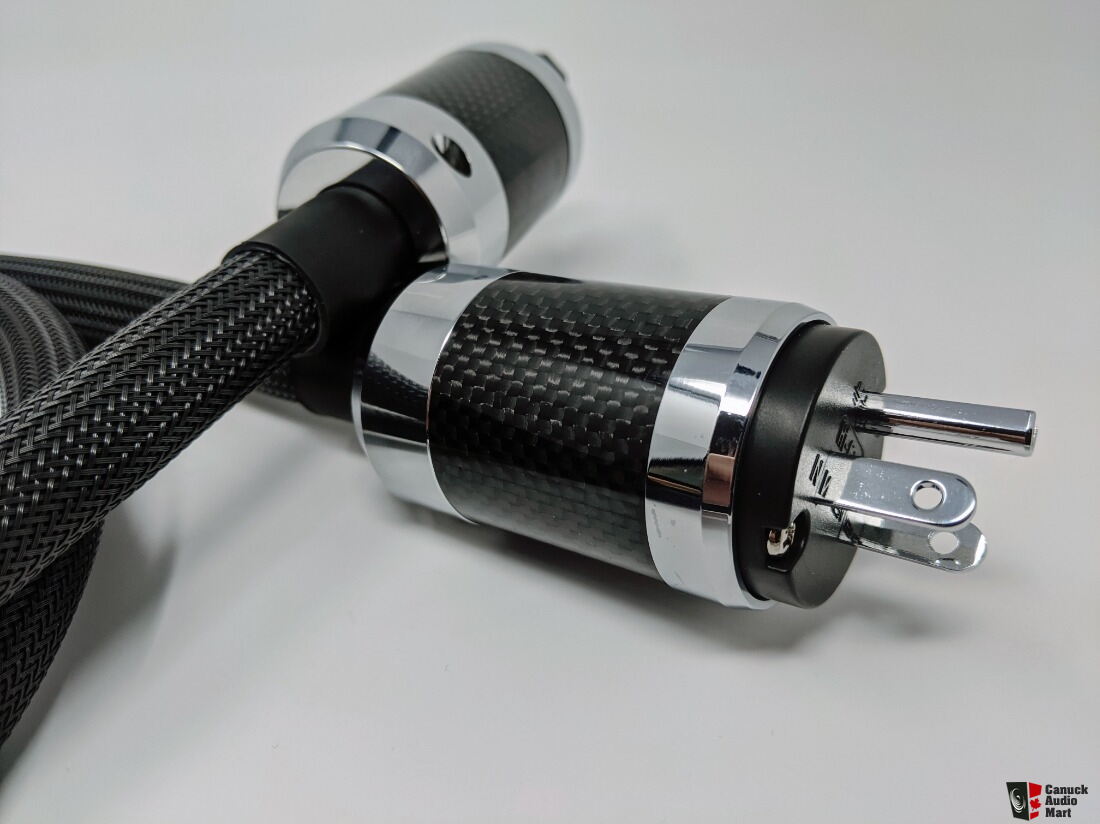 10AWG Power cord w/ Carbon Fiber plugs - All copper design for min ...