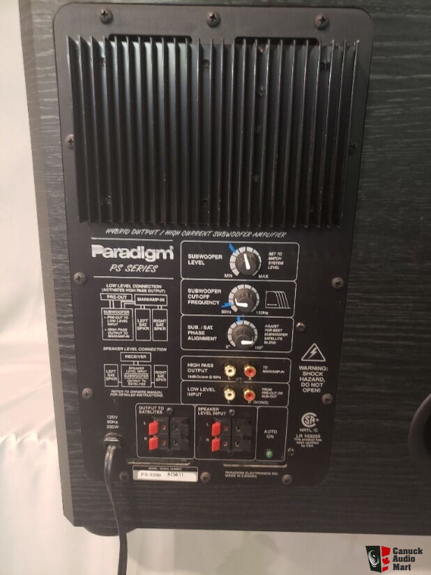 Paradigm PS-1000 750 watt subwoofer Photo #2870982 - Canuck Audio Mart
