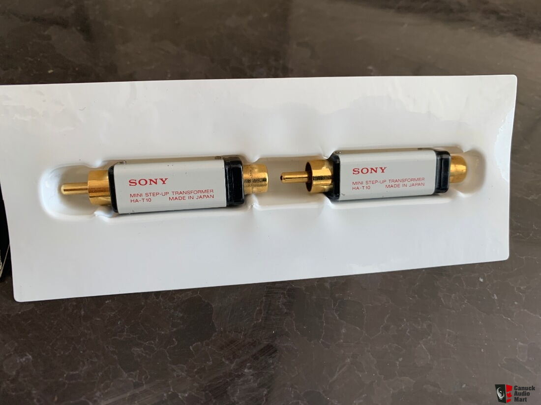 Sony HA-T10 Inline Mini Step-up Transformers -w packaging and manual ...
