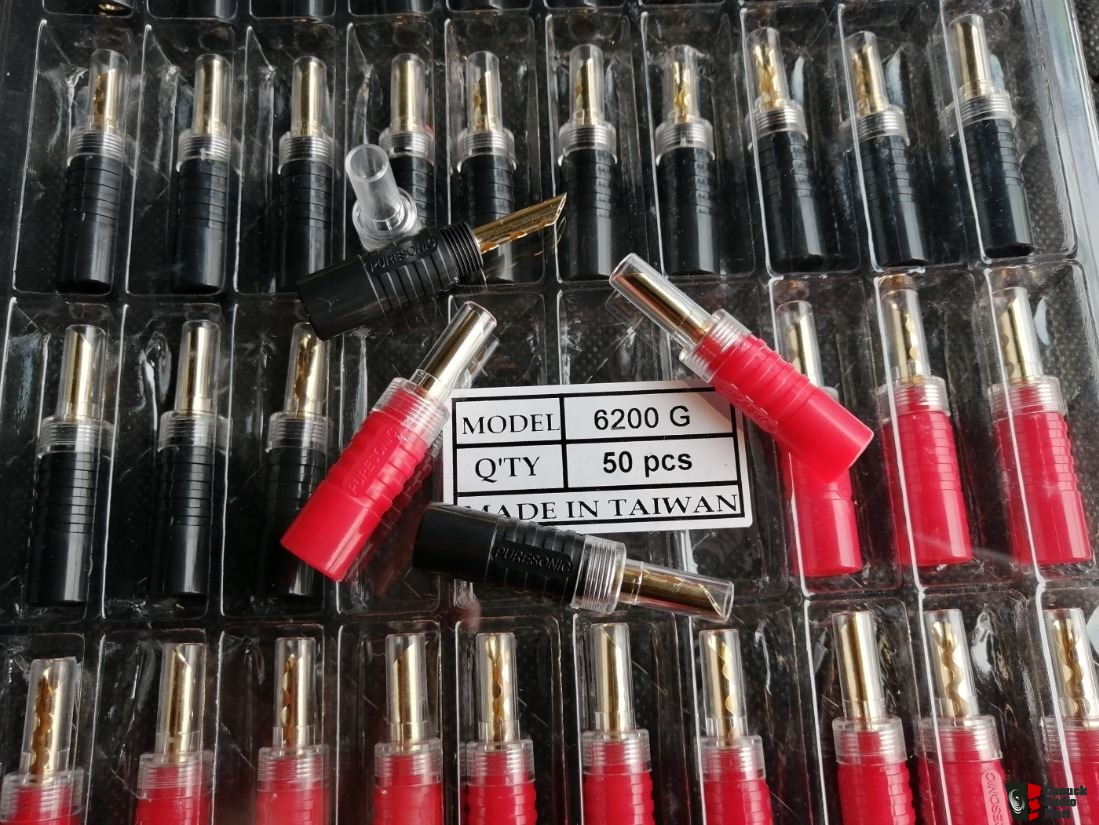 rare premium quality KONTAK AUDIO RCA plugs ( only 10 sets ) Photo ...