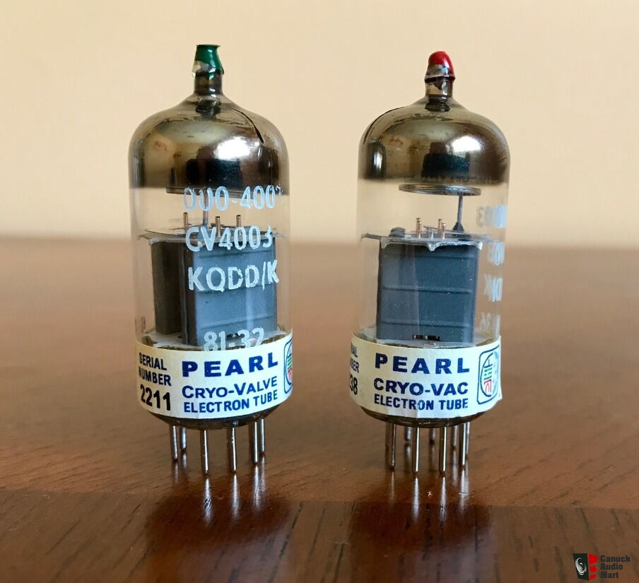 Mullard CV4003 / 12AU7 Cryoed Pair Vintage NOS tubes from Upscale Audio ...