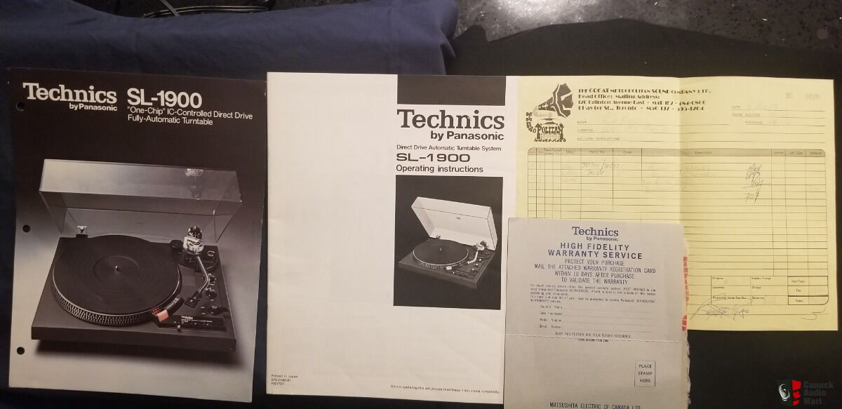 1978 Technics SL-1900 Direct Drive Turntable Photo #2897856 - UK Audio Mart