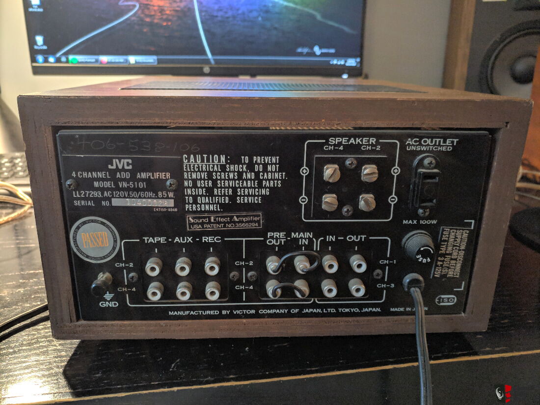 Vintage Quadraphonic - JVC 4 Channel Add Amplifier VN-5101 Photo ...