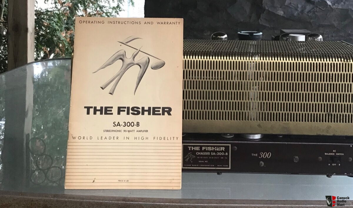 The Fisher 300 EL34 Stereo Power Amplifier Nice Example Photo #2916351 ...