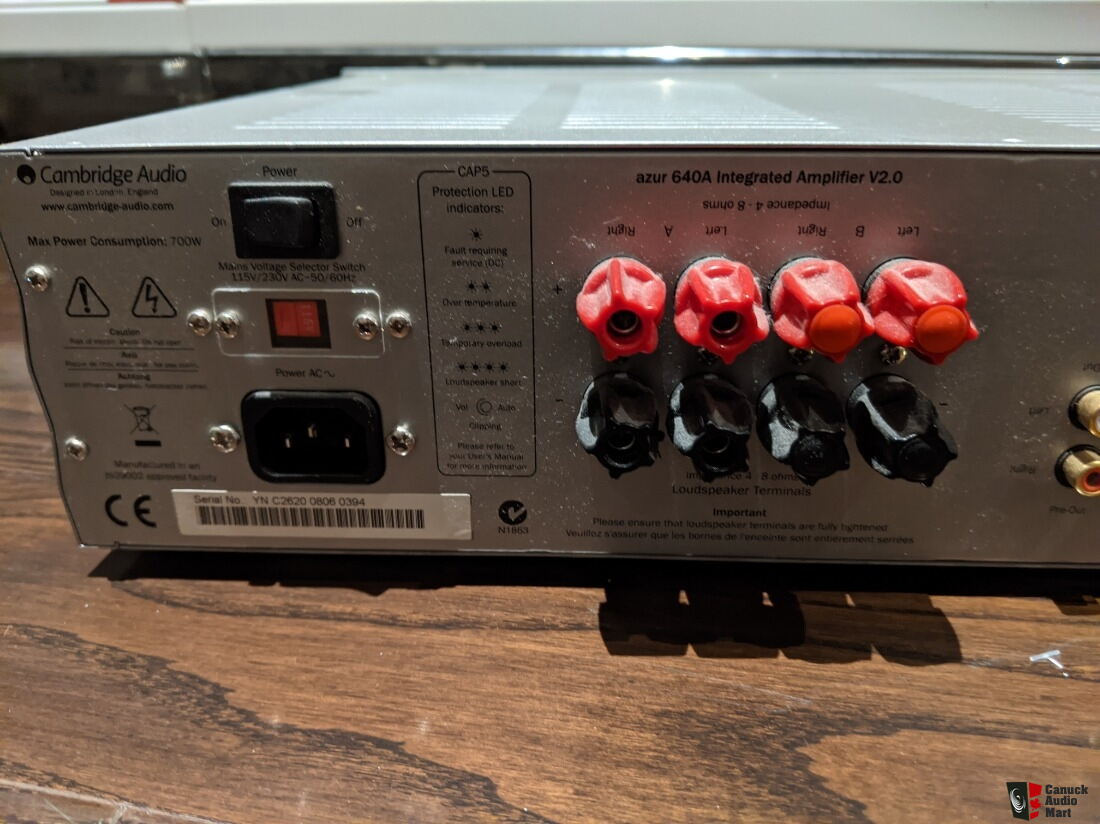 Cambridge Audio azur 640A Integrated Amplifier Photo #2922677 - UK ...