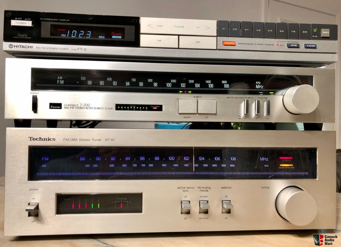 3x 80's Japanese AM/FM Tuners Hitachi, Sansui , Technics $100 Each ...