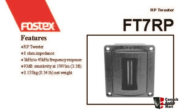 Fostex FT7RP super tweeters Photo #2940016 - Canuck Audio Mart