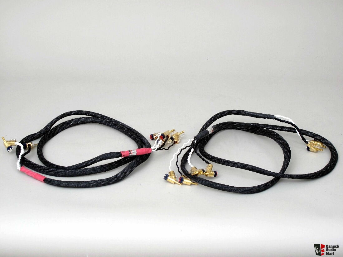 Totem Tress bi-wire speaker cables with WBT banana connectors Photo ...