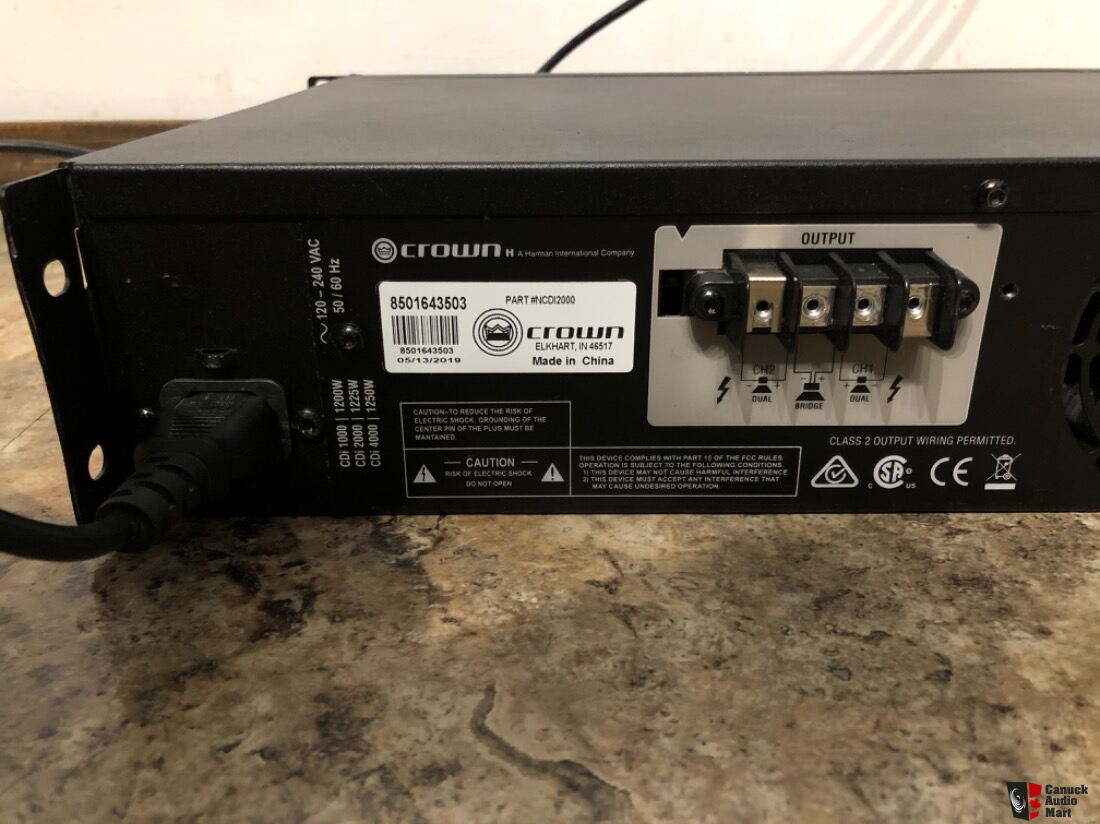 Late 2019 still under 3 Year transferable warranty Crown's CDi 2000 ...
