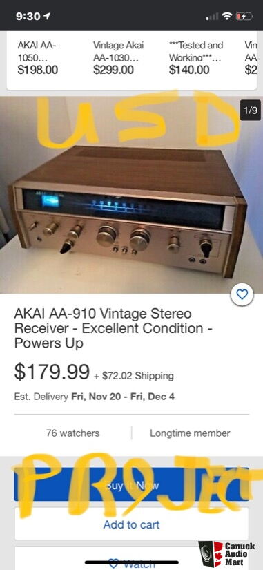 Refurbished 1975 AKAI AA-910 Receiver Japan Made Photo #2947869 - US ...