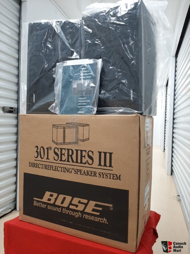 Like New in Box+Manual-BOSE 301 Series III 3 Direct Reflecting Speakers ...