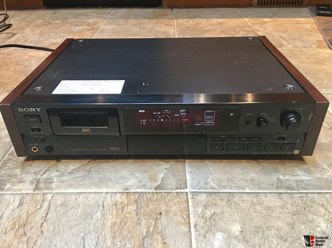 PRICE DROP ! Rare SONY DTC-59ES Rosewood Digital Audio Tape DAT Deck ...