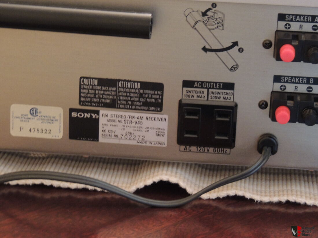 Sony STR-V45 AM/FM Stereo Receiver Photo #2951451 - Canuck Audio Mart